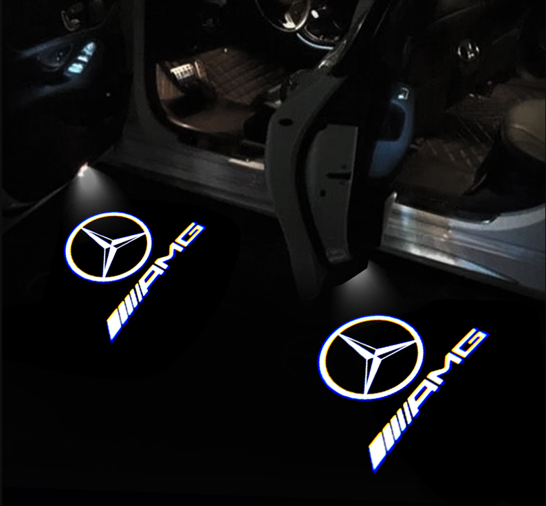 AMG Mercedes-Benz Courtesy LED Door Light Logo Projector - 1 Set (2pc)